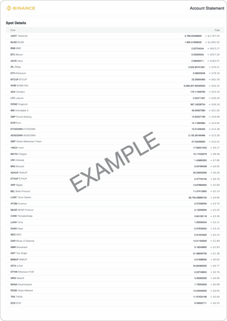 How to Generate and Export Your Binance Account Statement - Unrealfi ...