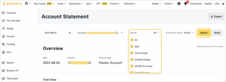How to Generate and Export Your Binance Account Statement - Unrealfi ...